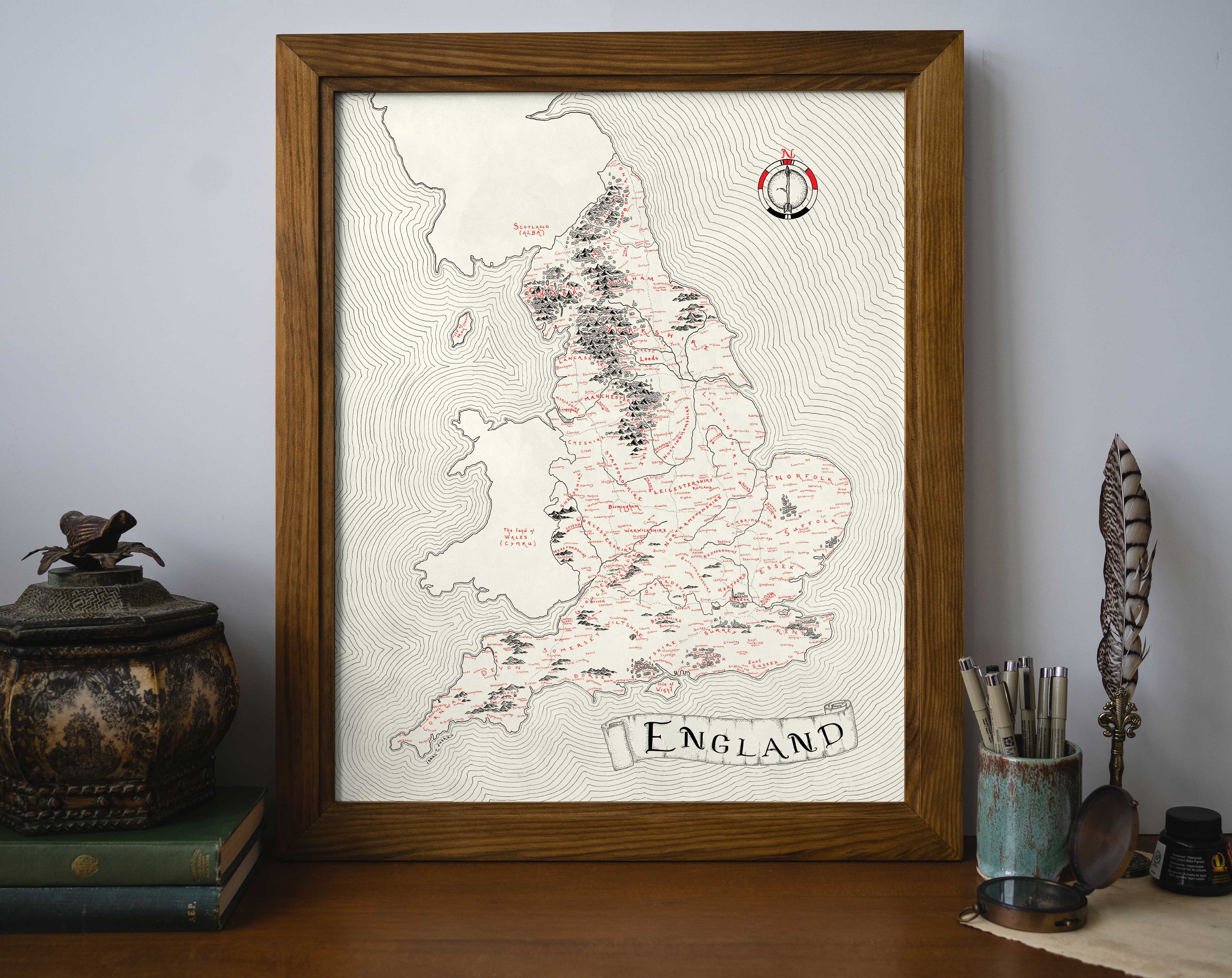 England Map – Lord of Maps