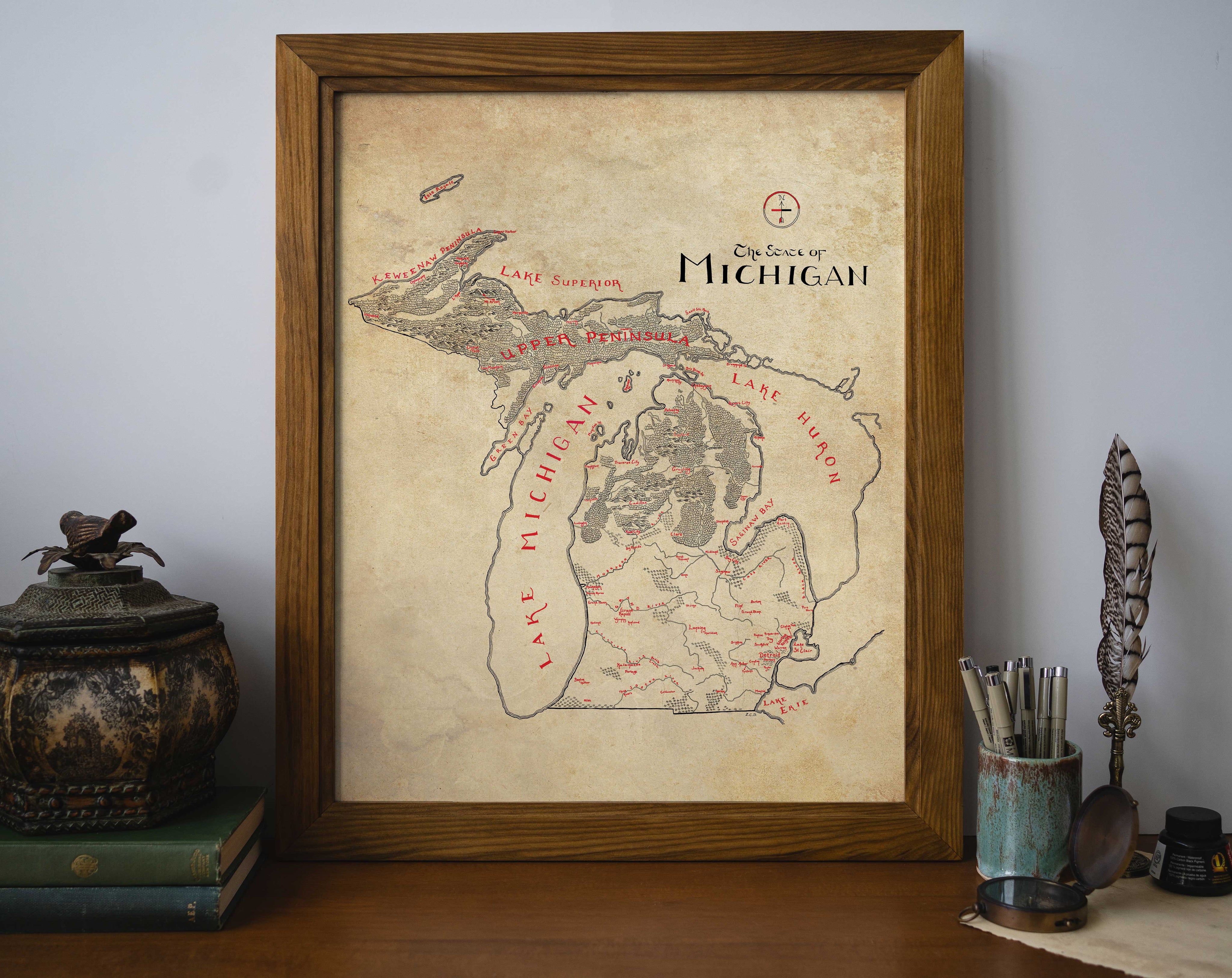 Michigan Map – Lord of Maps