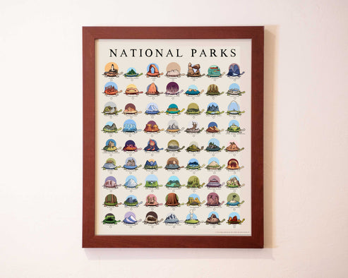 National Parks Poster (Check Off) – Lord of Maps