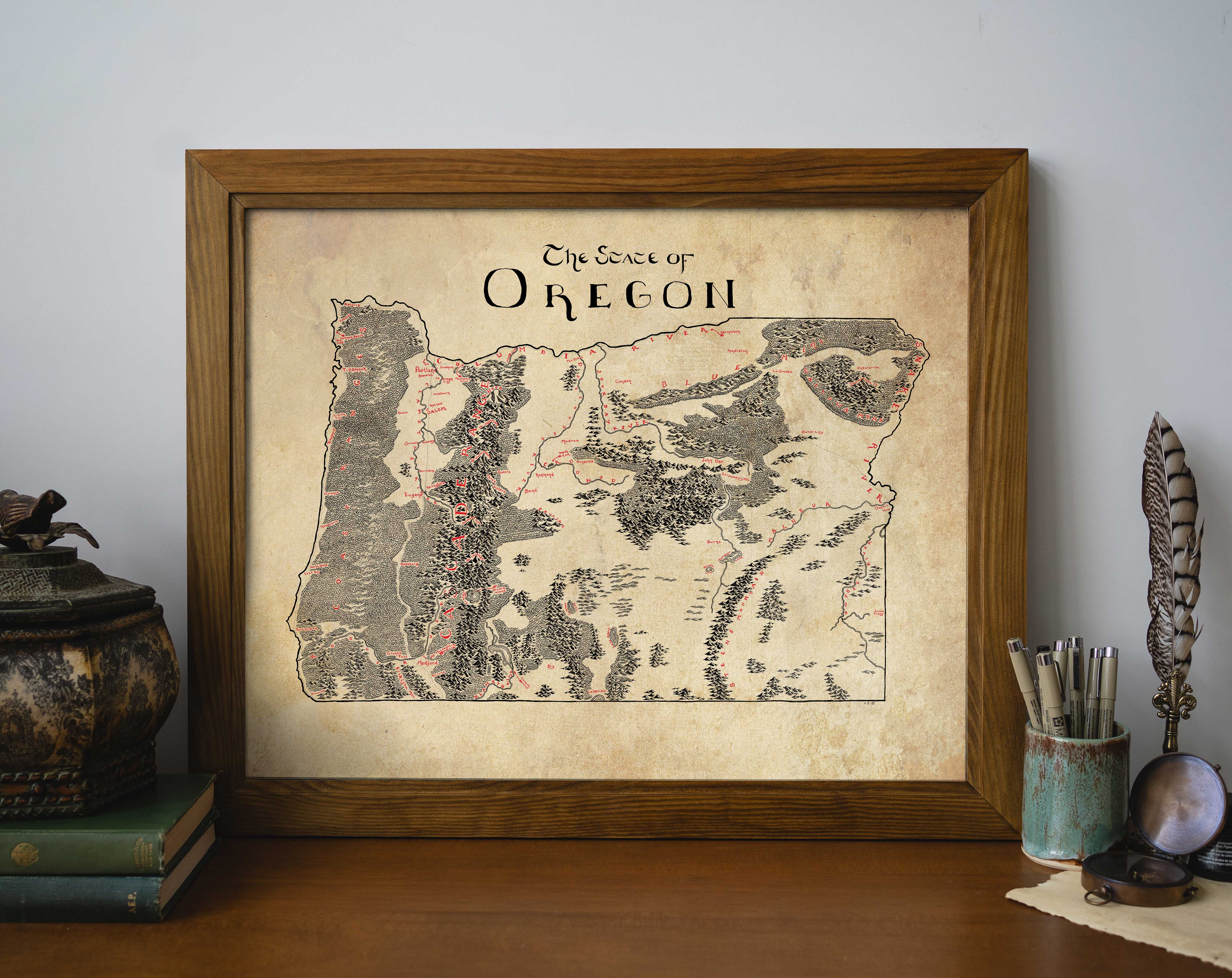 Oregon Map – Lord of Maps