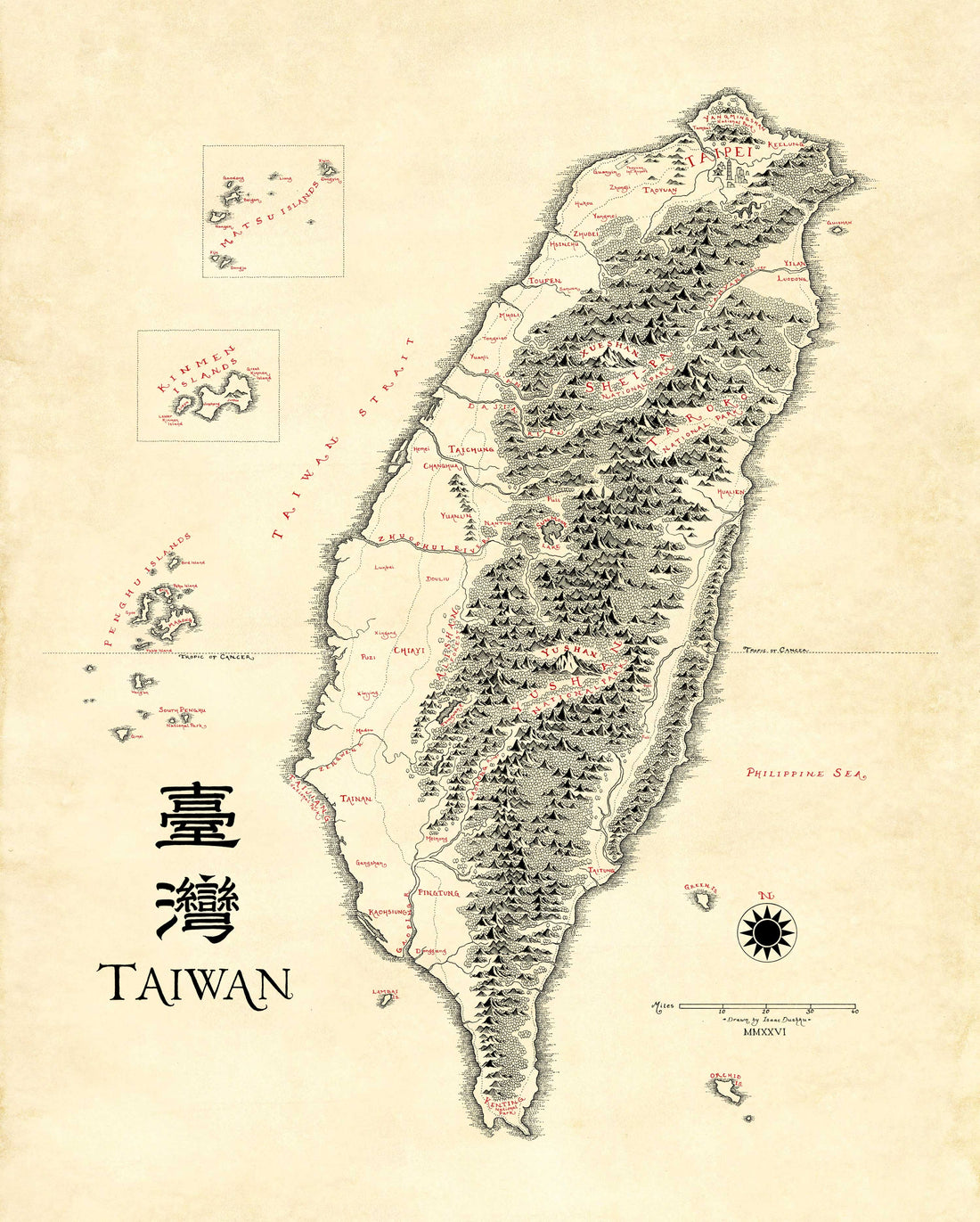 Digital Download Taiwan Map – Lord of Maps