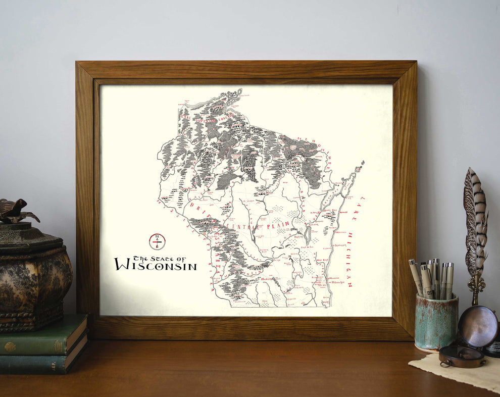 Wisconsin Map – Lord of Maps