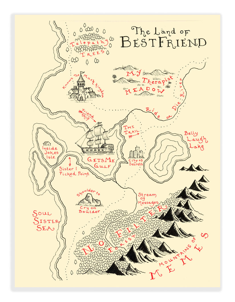 Best Friend Card "The Land of Best Friend" – Lord of Maps