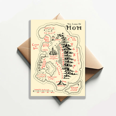 Mother's Day Card "The Land of MOM" – Lord of Maps