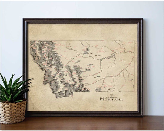 Montana Map – Lord of Maps