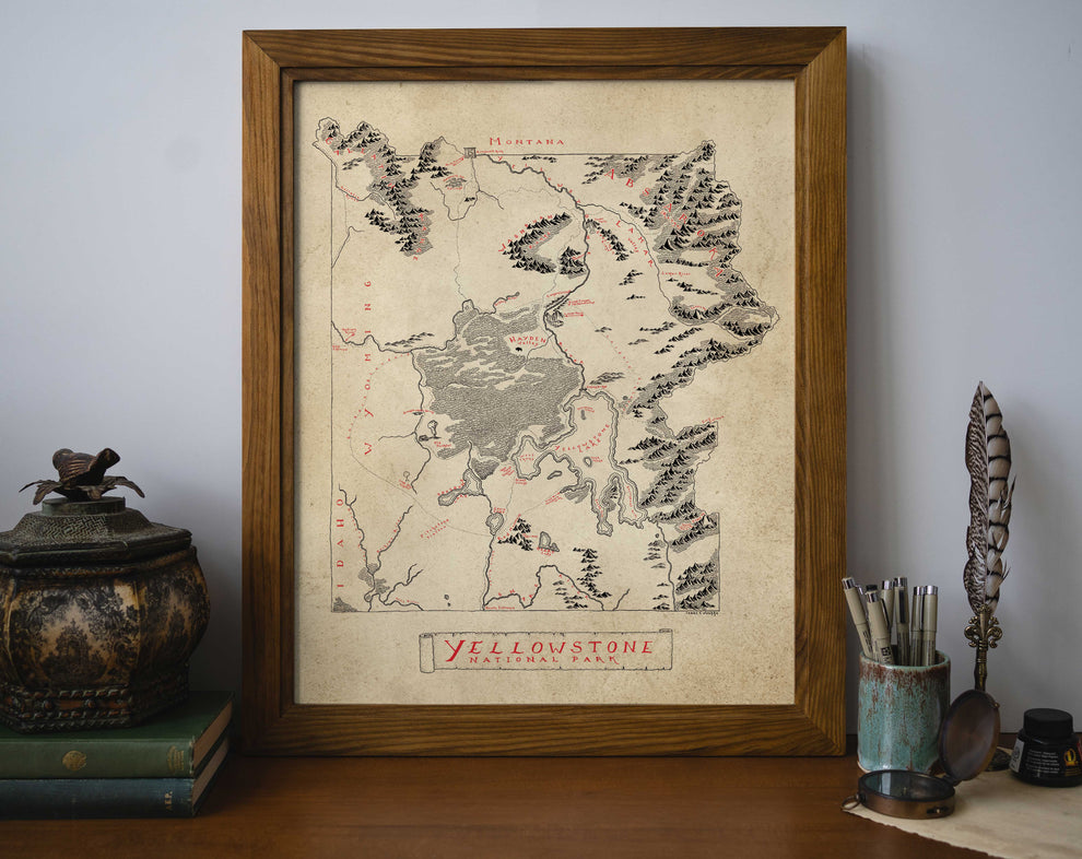 Yellowstone National Park Map – Lord of Maps