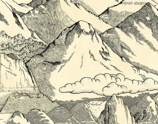 Highest Mountains Map – Lord of Maps
