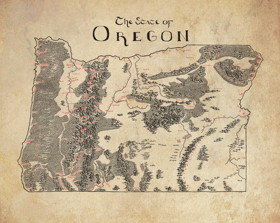 Oregon Map – Lord of Maps