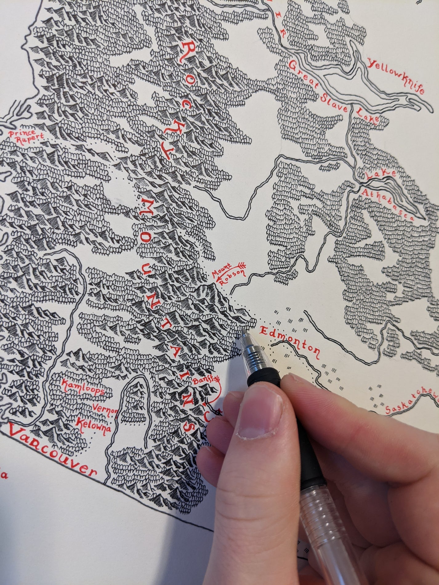 Hand drawn map of Canada – Lord of Maps