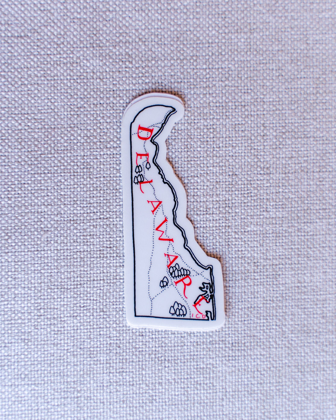 Delaware Sticker 4-Pack – Lord of Maps