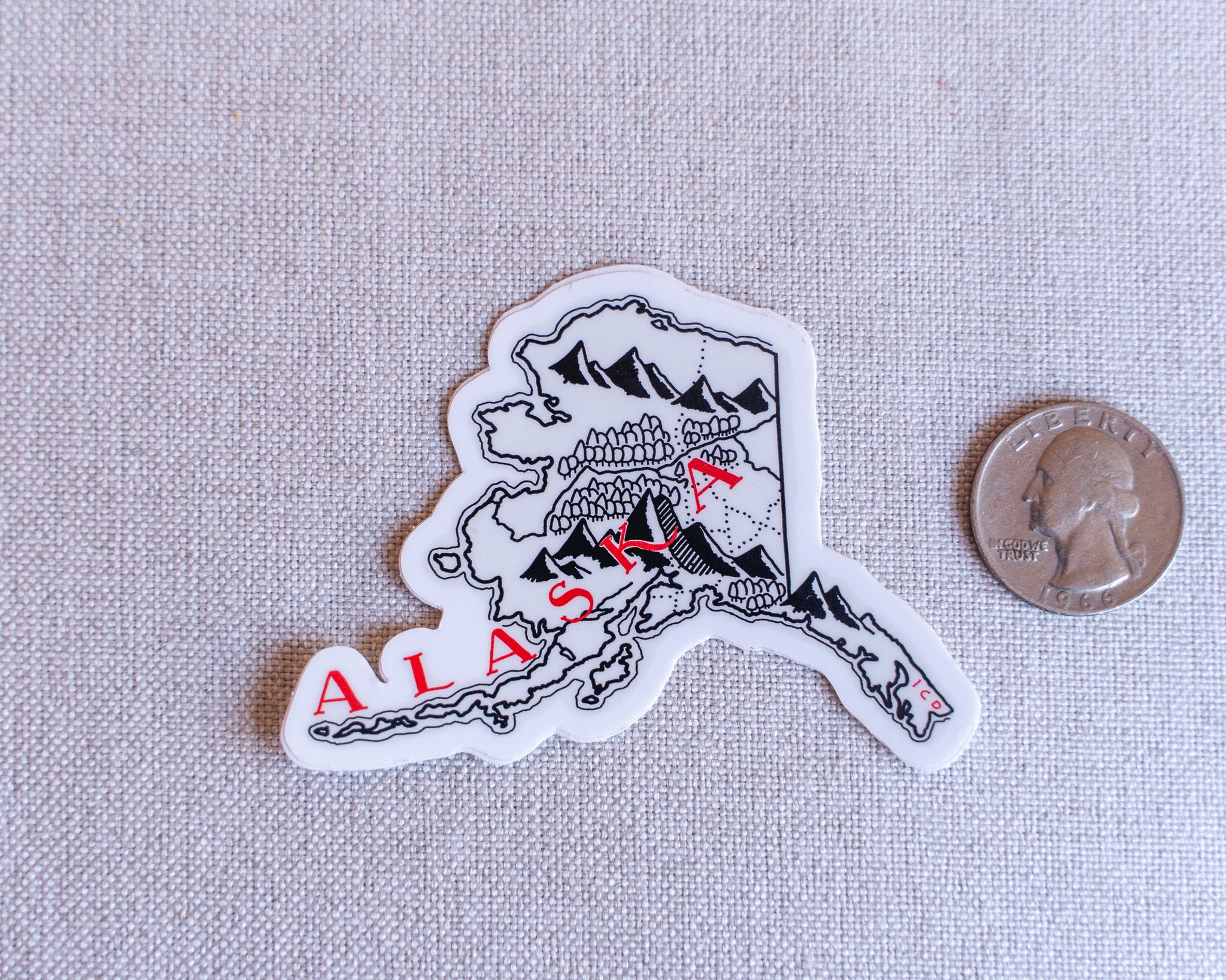 Alaska Sticker 4-Pack – Lord of Maps