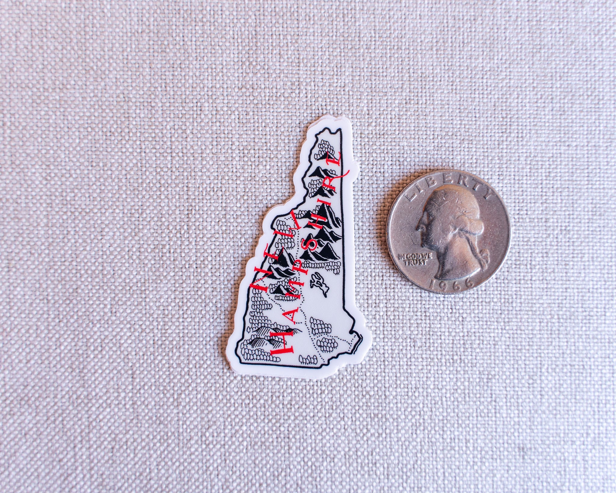 New Hampshire Sticker 4-Pack – Lord of Maps