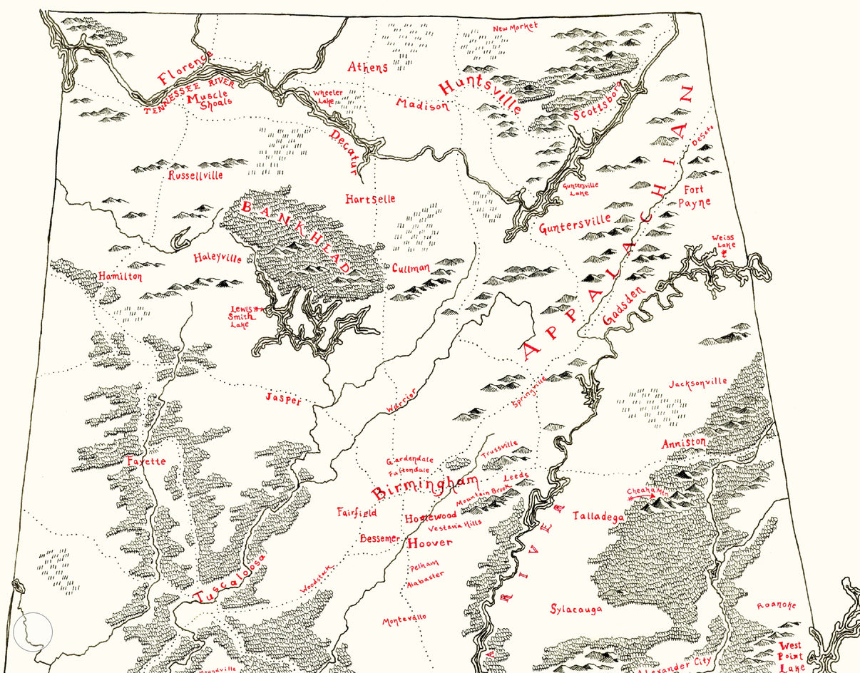 Alabama Map – Lord of Maps