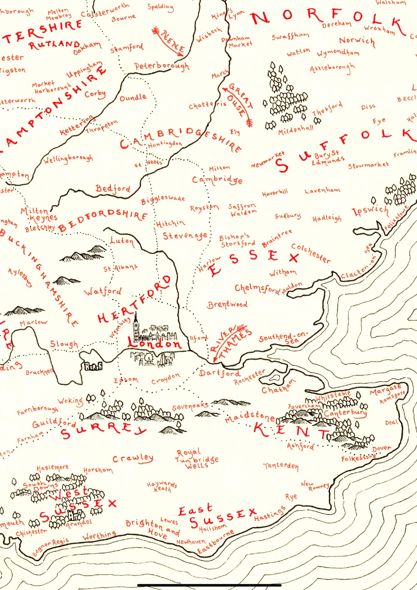 England Map – Lord of Maps