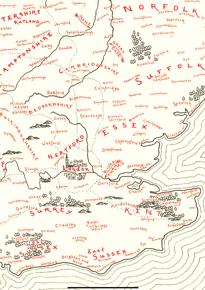 England Map – Lord of Maps